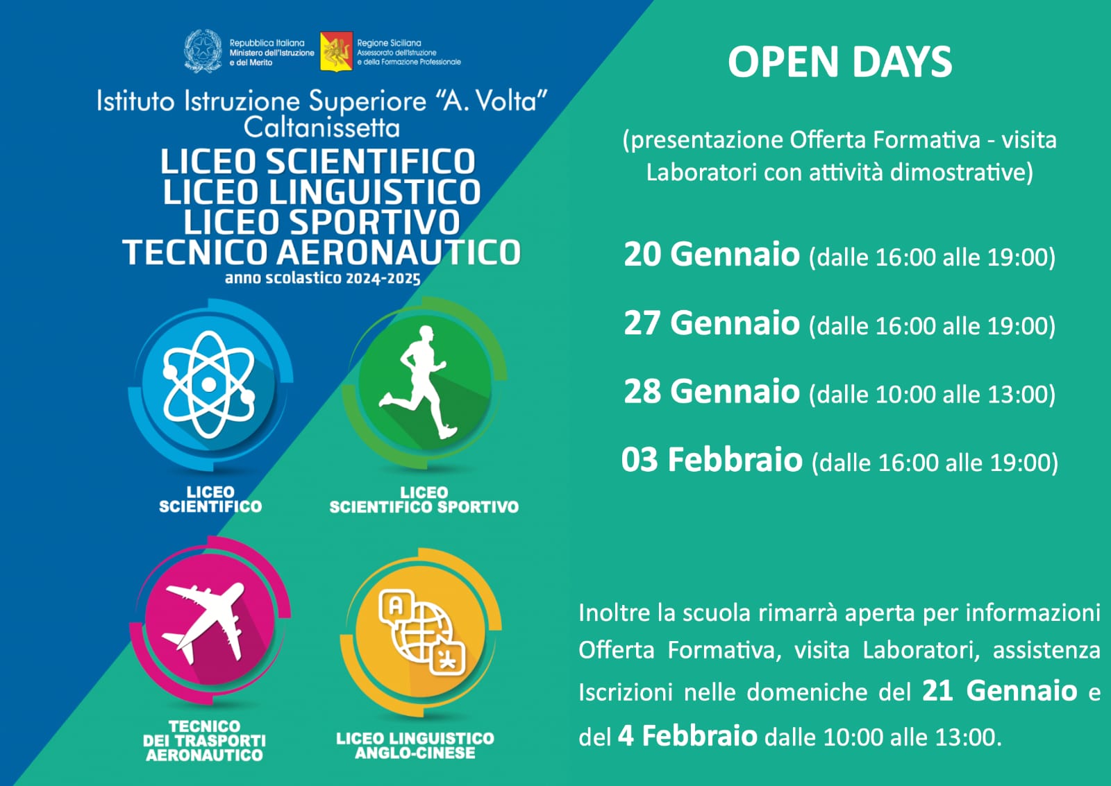 Open Day 2024 – Istituto di Istruzione Superiore "A. Volta"